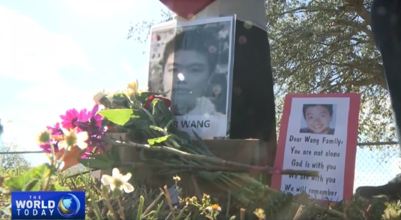 Heartbroken Mother Watches as Her Hero Son Peter Wang is Laid To Rest