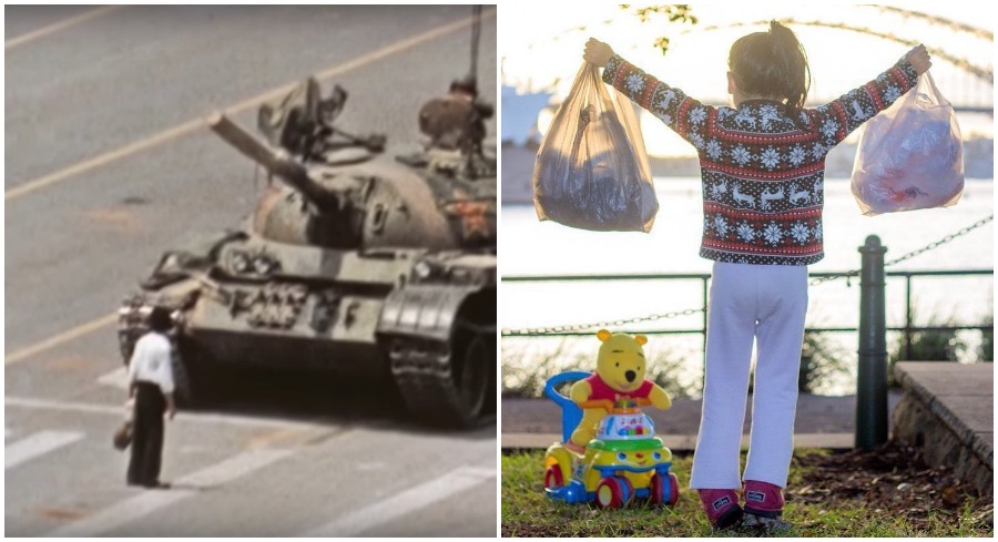 The Internet Reenacted the 'Tank Man' Photo in Honor of the Tiananmen ...