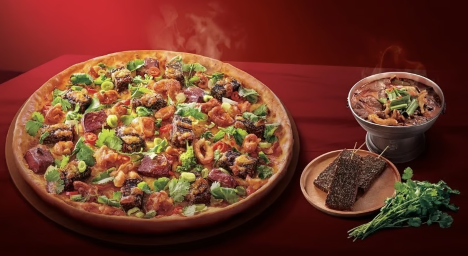 Cilantro, intestines and pig's blood?: Here's how Pizza Hut Taiwan ...